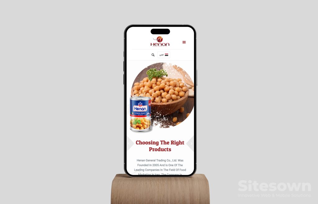 Henan for Premium Food Products Website - Sitesown - Innovative Web and ...